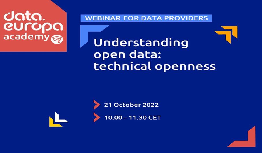 Nuovo webinar data.europa Academy: “Understanding open data: technical openness” | dati.gov.it